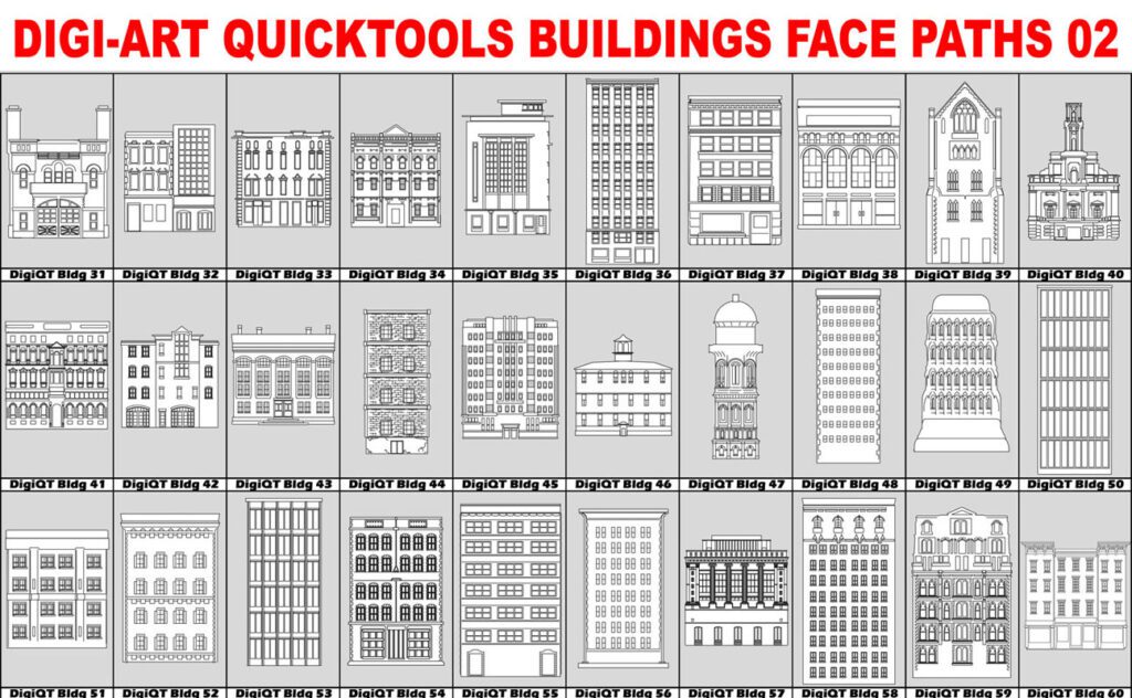 NEW!!! Building Face Paths for Adobe Photoshop (Set 02) - Freddie E ...