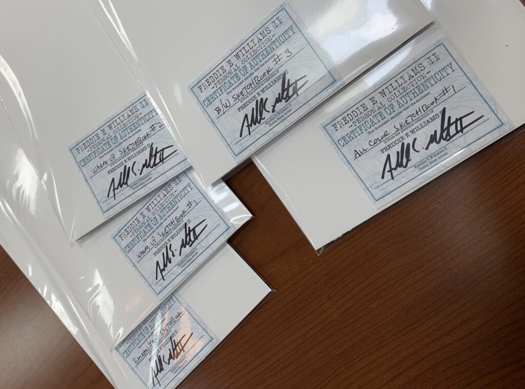 SKETCHBOOKS VARIETY BUNDLE 5 LIMITED EDITION SKETCHBOOKS - Freddie E ...