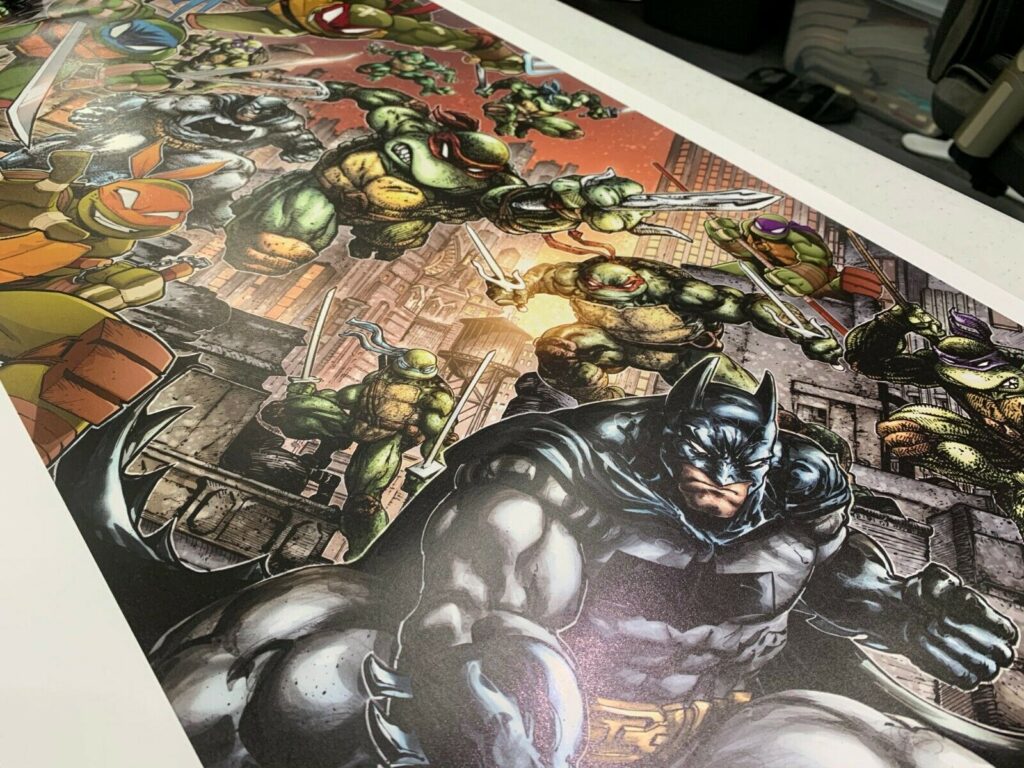 SUPER RAREHUGE TMNT collab posterAustralia 2020 Exclusive(18.1x33.6 ...