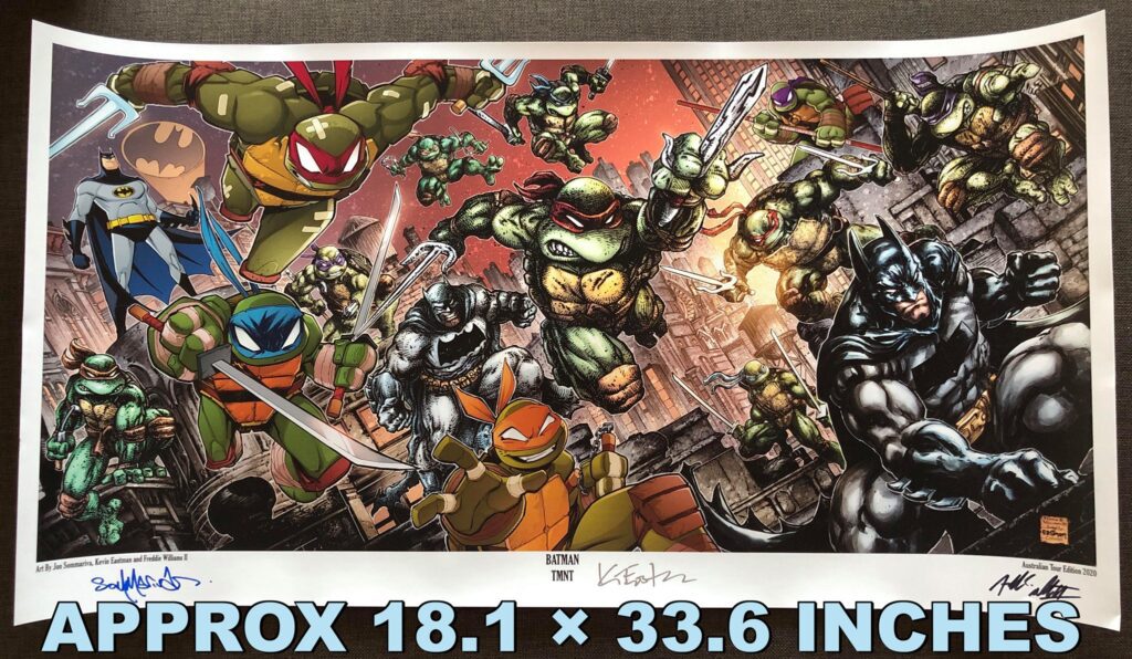 SUPER RAREHUGE TMNT collab posterAustralia 2020 Exclusive(18.1x33.6 ...