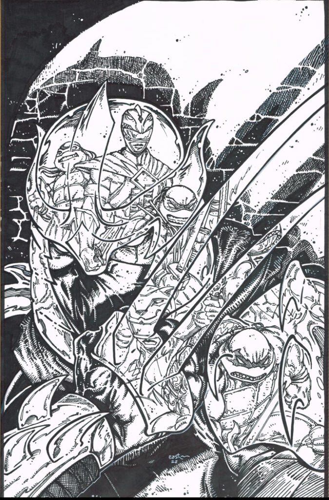 Power Rangers TMNT v2Collab w/ Kevin Eastman Issue 2TWO 11×17 Originals ...